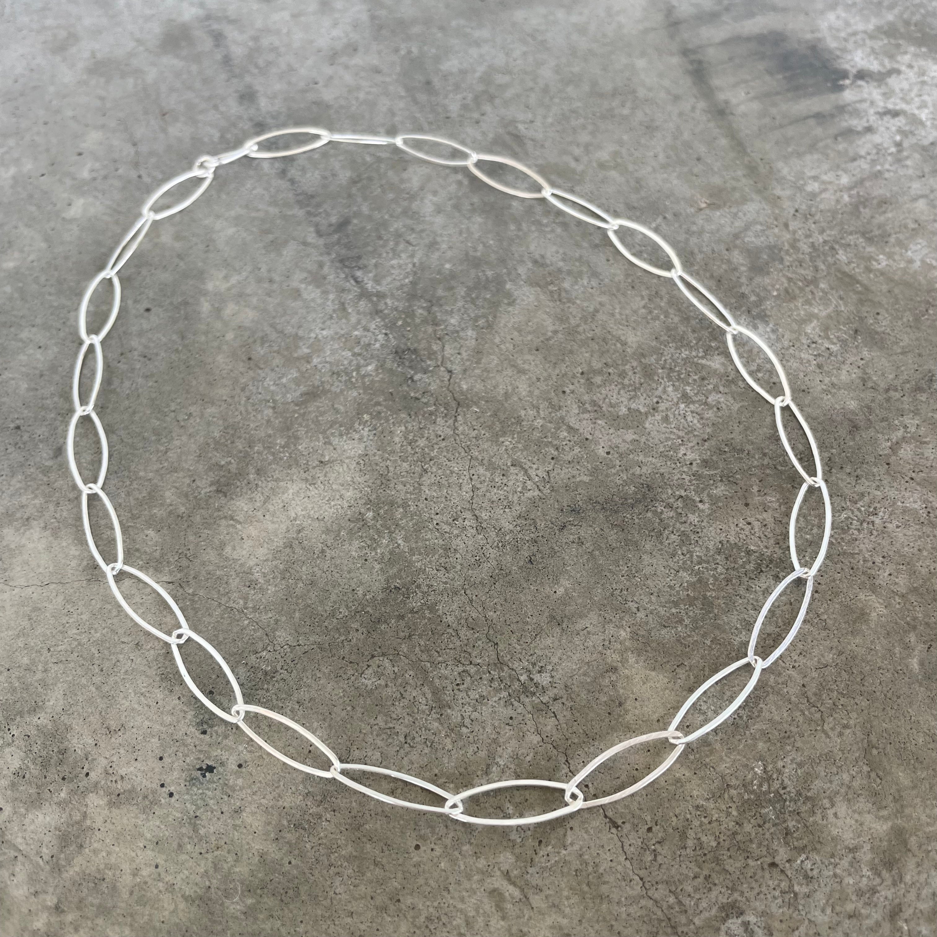 oval link chain-matte – Lisa Crowder Studio