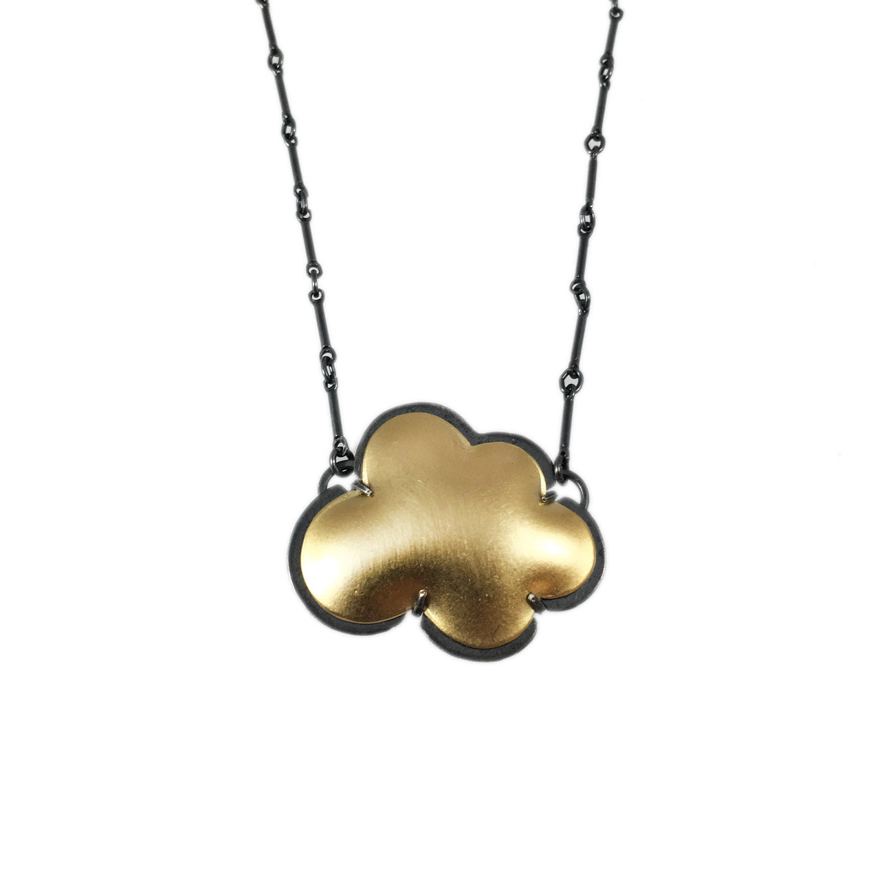 gold small cloud necklace – Lisa Crowder Studio